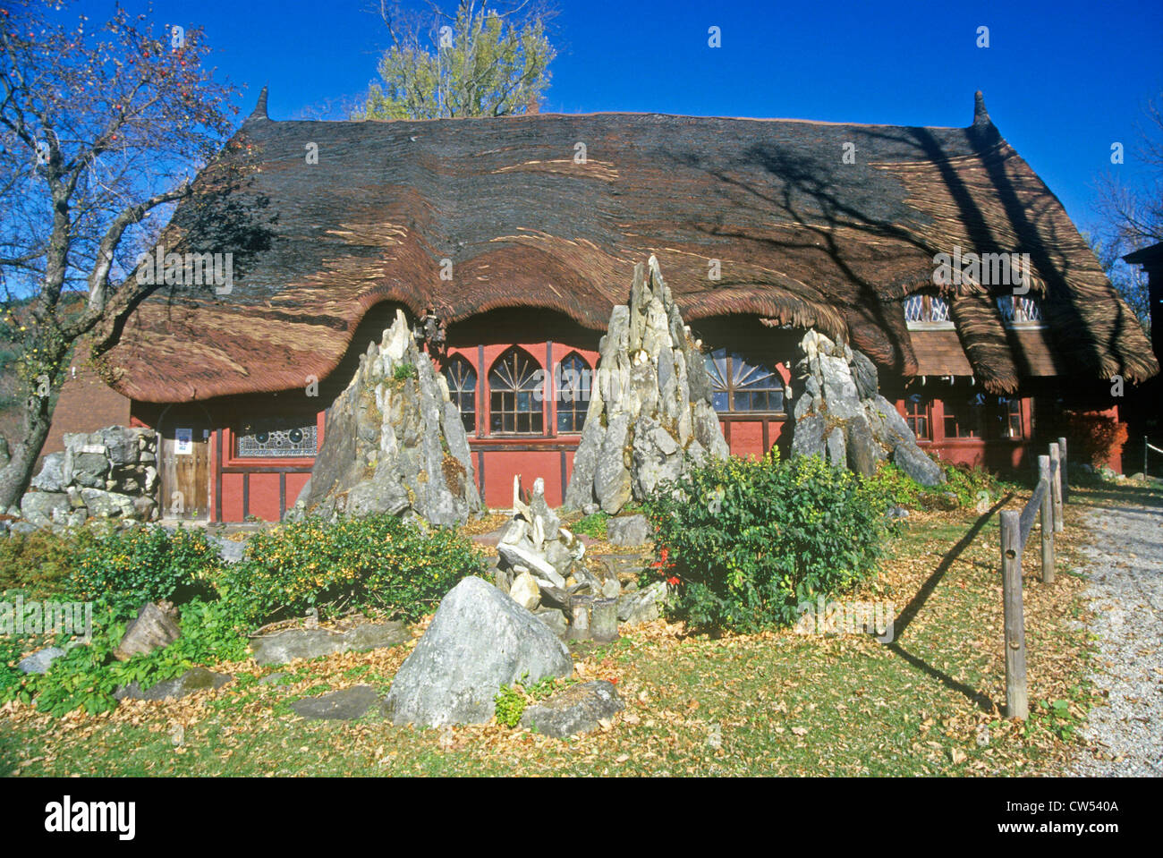 Tyringham gingerbread house hi-res stock photography and images - Alamy