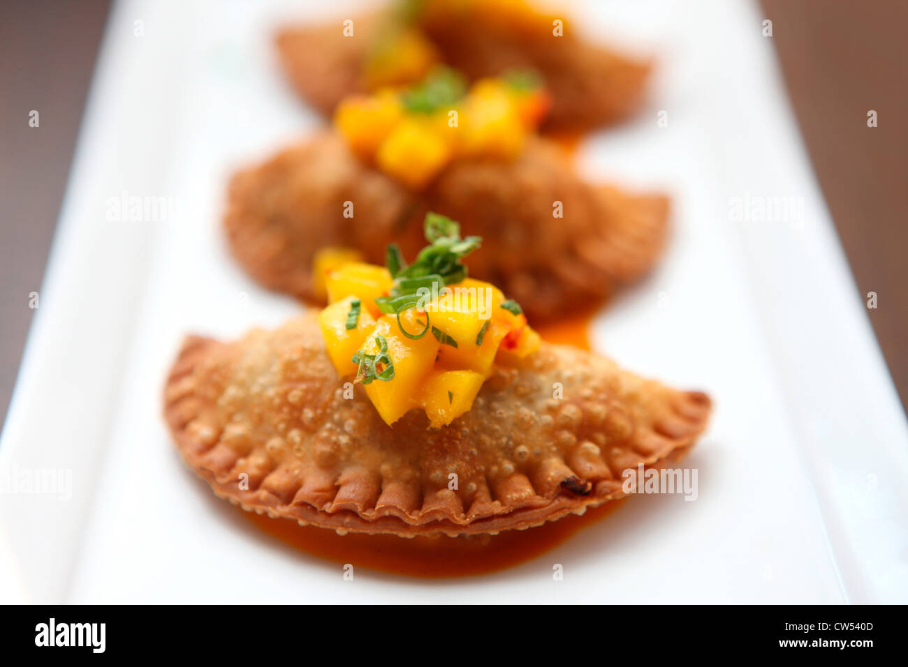 Close up empanadas on plate hi-res stock photography and images - Alamy