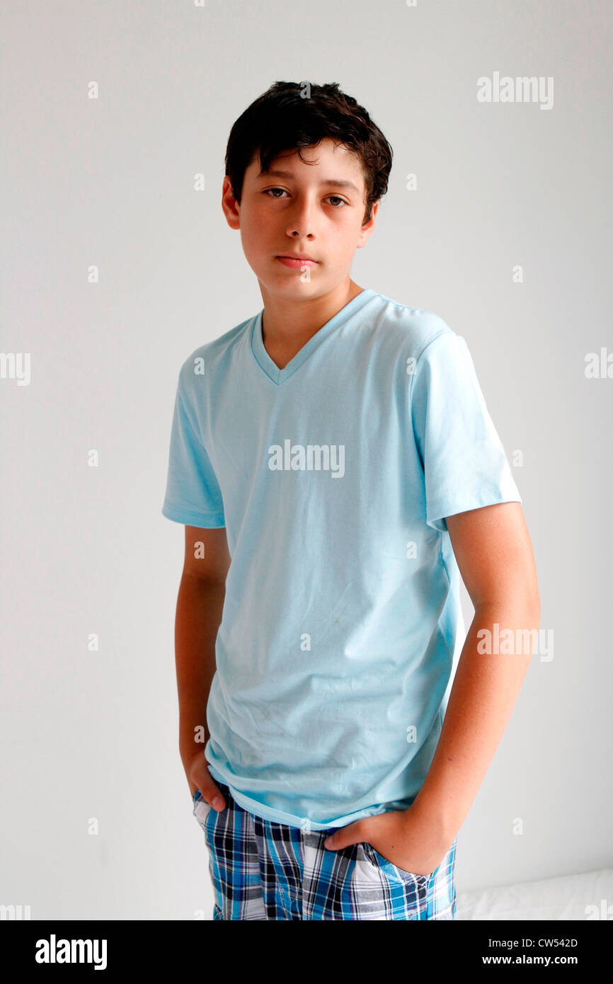 Studio portrait of boy Stock Photo - Alamy