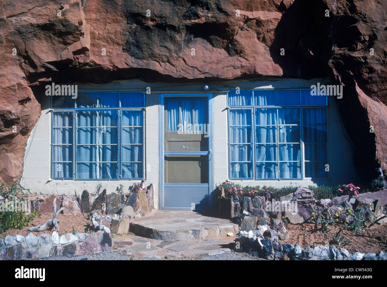 Home in cliff, Rockland Ranch, UT Stock Photo - Alamy