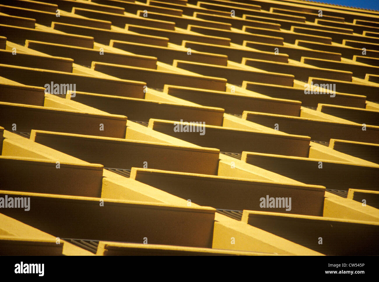Slanted view of windows, TX Stock Photo - Alamy