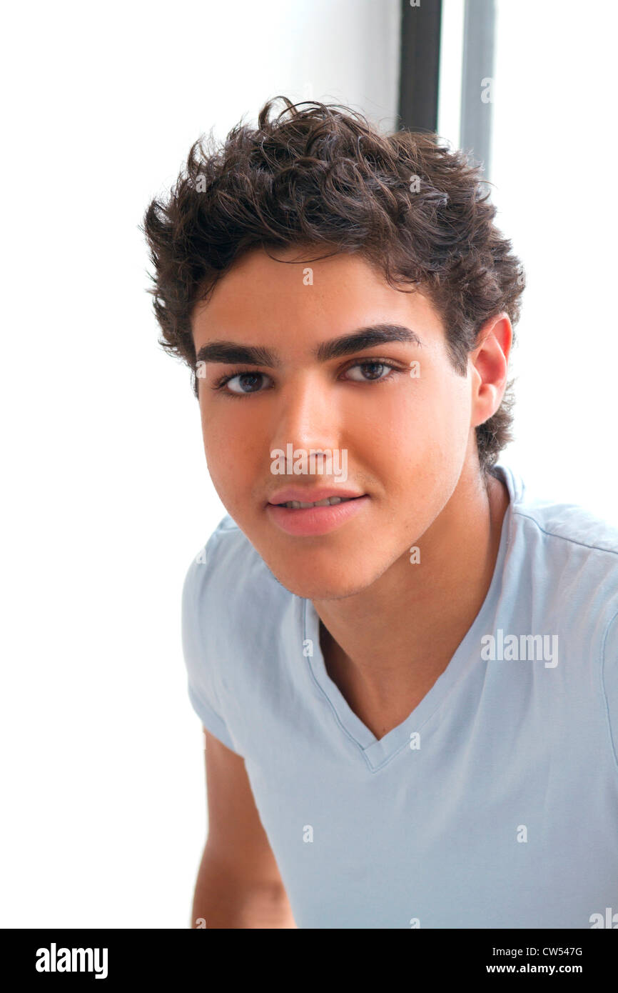 USA, New York City, Manhattan, Portrait of boy Stock Photo - Alamy