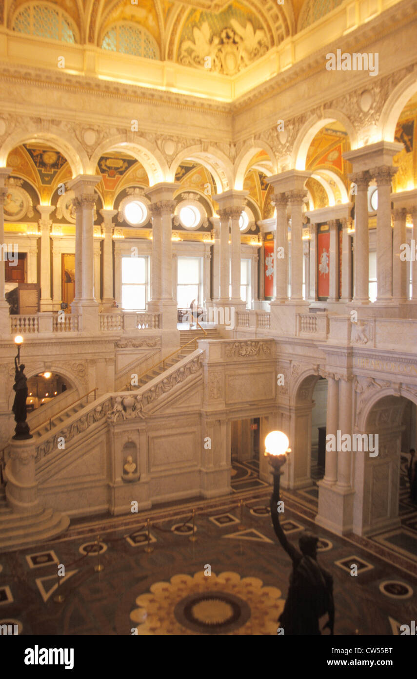 Interior of the Library of Congress, Washington, D.C Stock Photo - Alamy