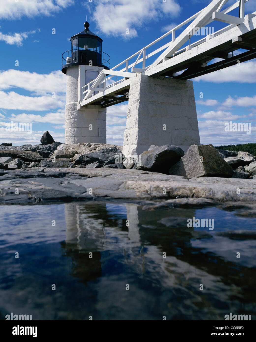 Marshall Point Lighthouse Port Clyde Maine USA Stock Photo - Alamy