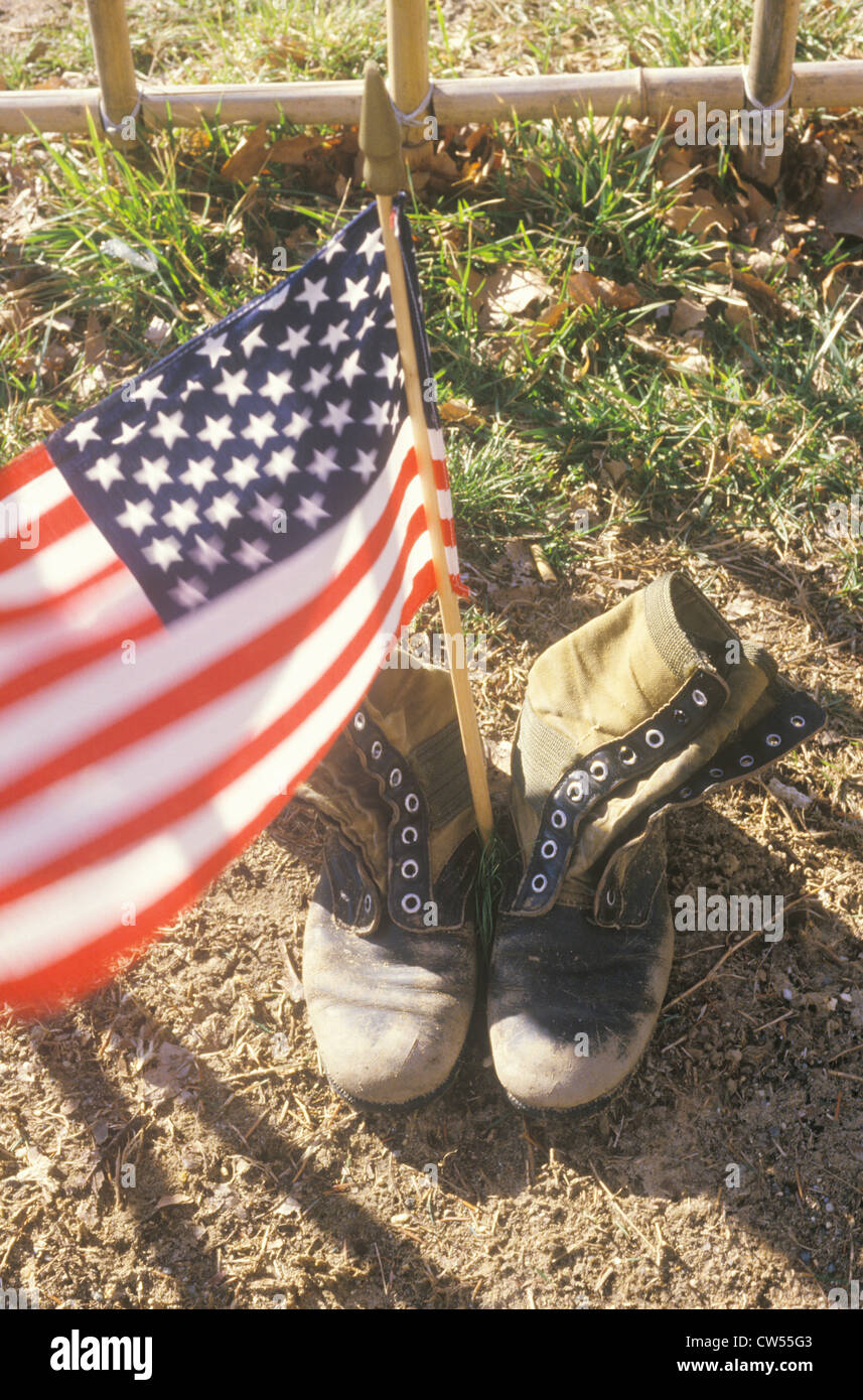 American flag between two hi-res stock photography and images - Alamy