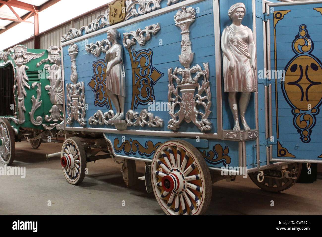 Old circus wagons at the Circus World Museum Stock Photo - Alamy