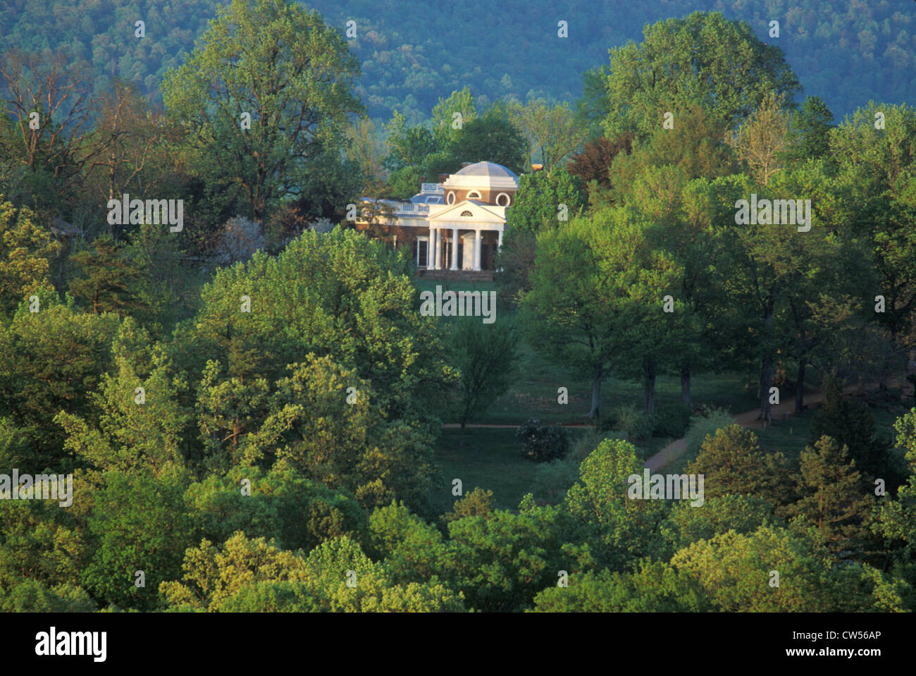 Monticello west front hi-res stock photography and images - Alamy