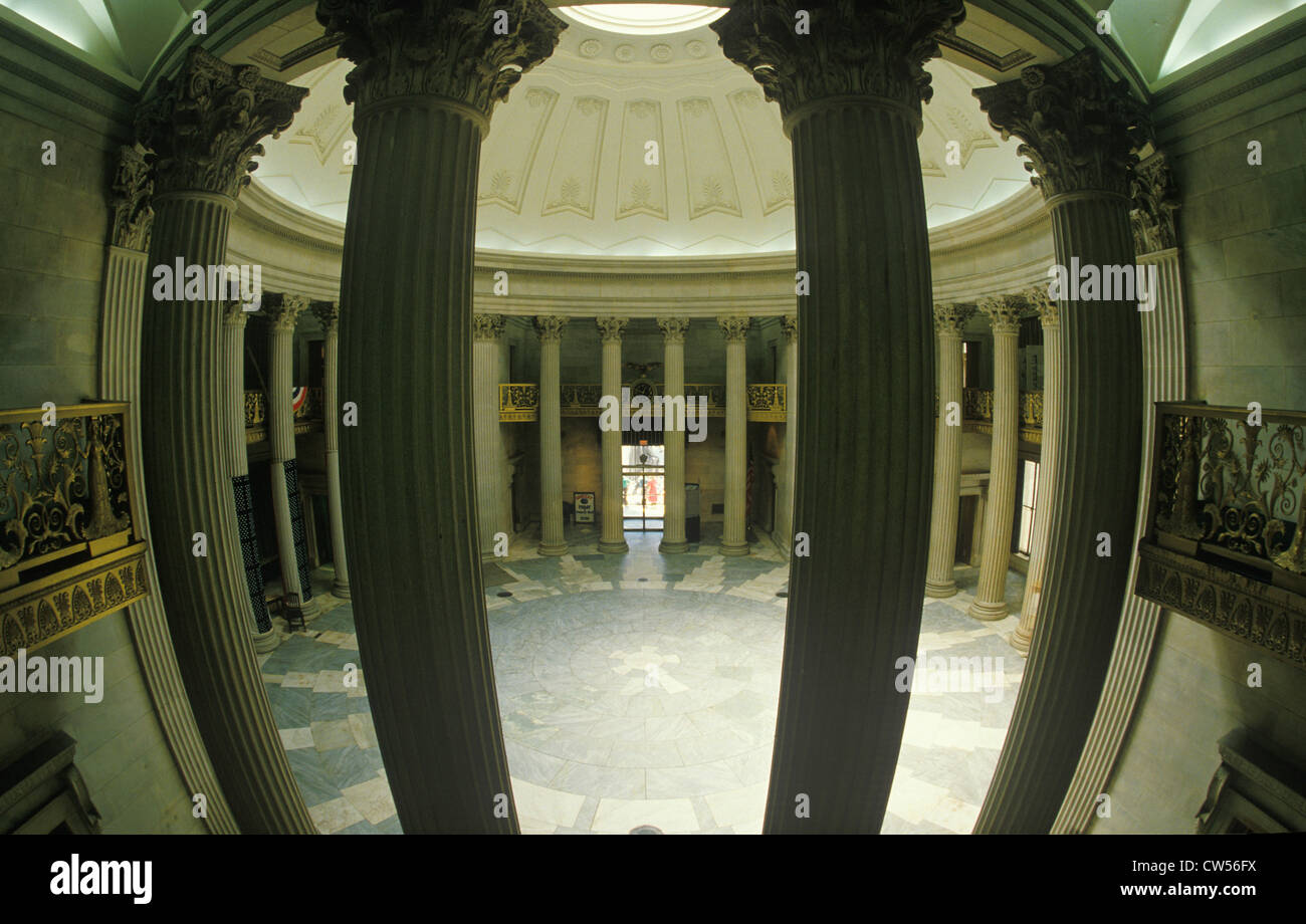 Interior of Federal Hall in New York, NY where George Washington was ...