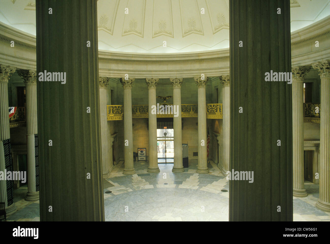 Interior of Federal Hall in New York, NY where George Washington was ...