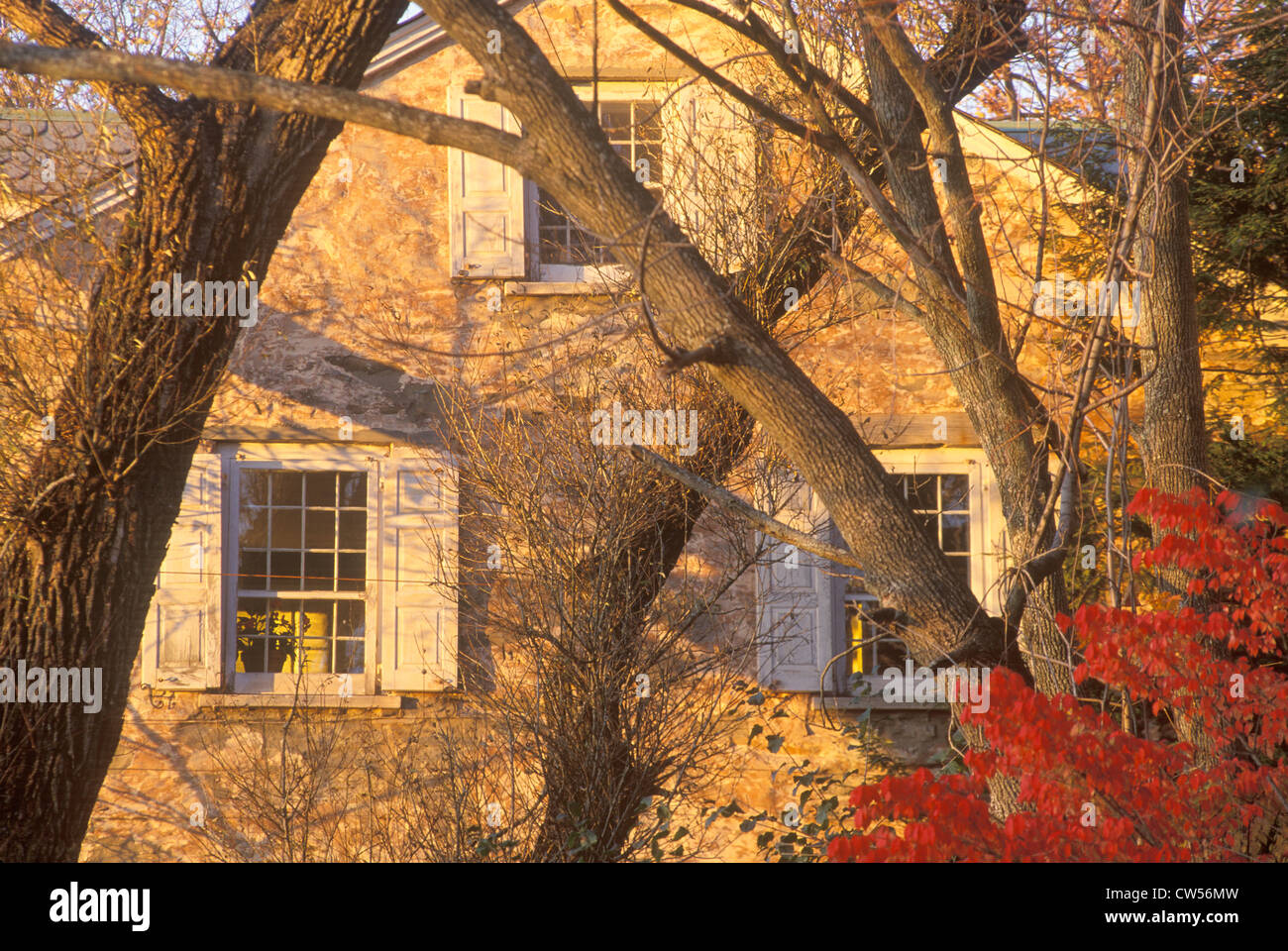 Shaker home in Eastern NY Stock Photo - Alamy