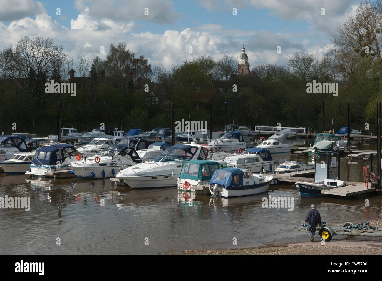 The marina at Upton upon Severn Stock Photo - Alamy
