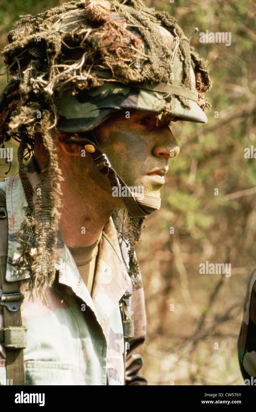 Close-up of an army soldier Stock Photo - Alamy