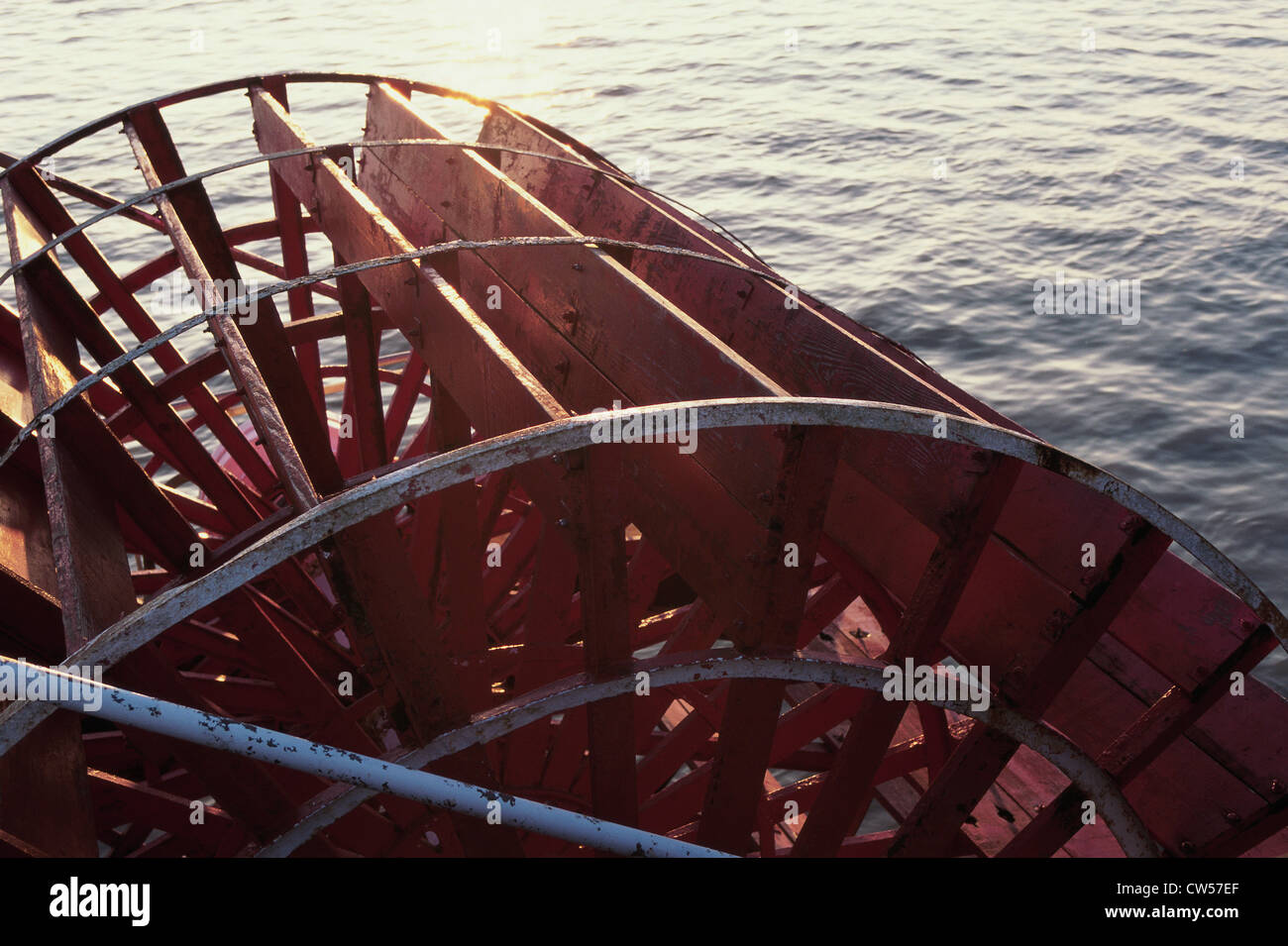 Close-up of the paddle wheel of a boat Stock Photo - Alamy