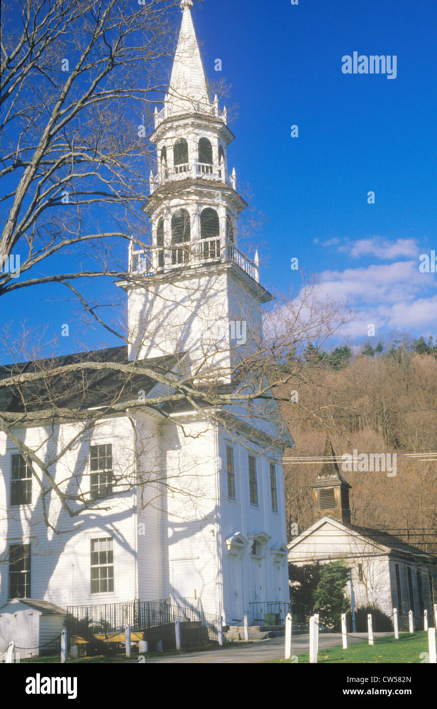 A New England Church in New Britain New York Stock Photo - Alamy