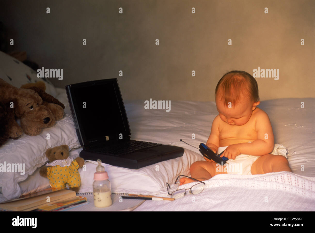 Male laptop resting in dark hi-res stock photography and images - Alamy