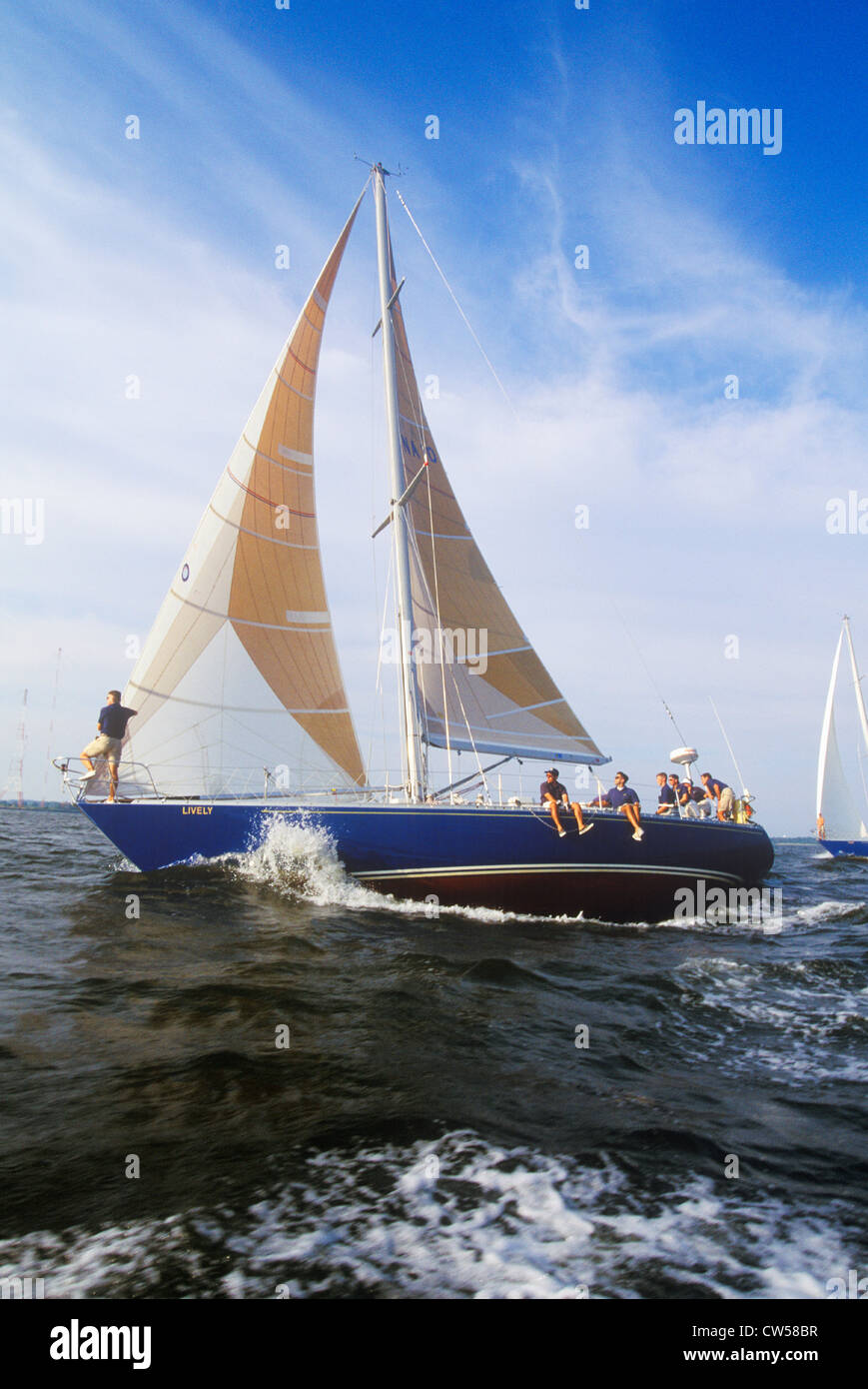 Midshipmen from the U.S. Naval Academy practice sailing skills in ...