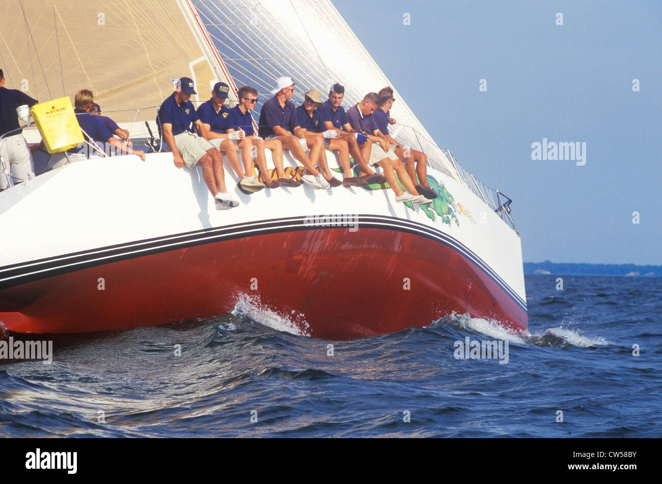 Midshipmen from the U.S. Naval Academy practice sailing skills in ...