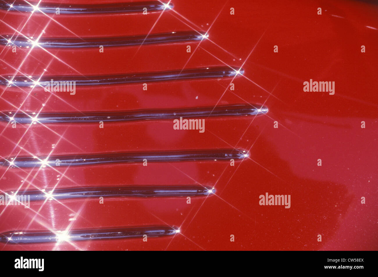 The chrome on an Alfa Romeo in Carmel, California Stock Photo - Alamy