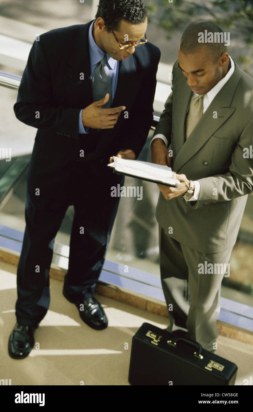 Two businessmen discussing work Stock Photo - Alamy Two businessmen discussing work Stock Photo - Alamy