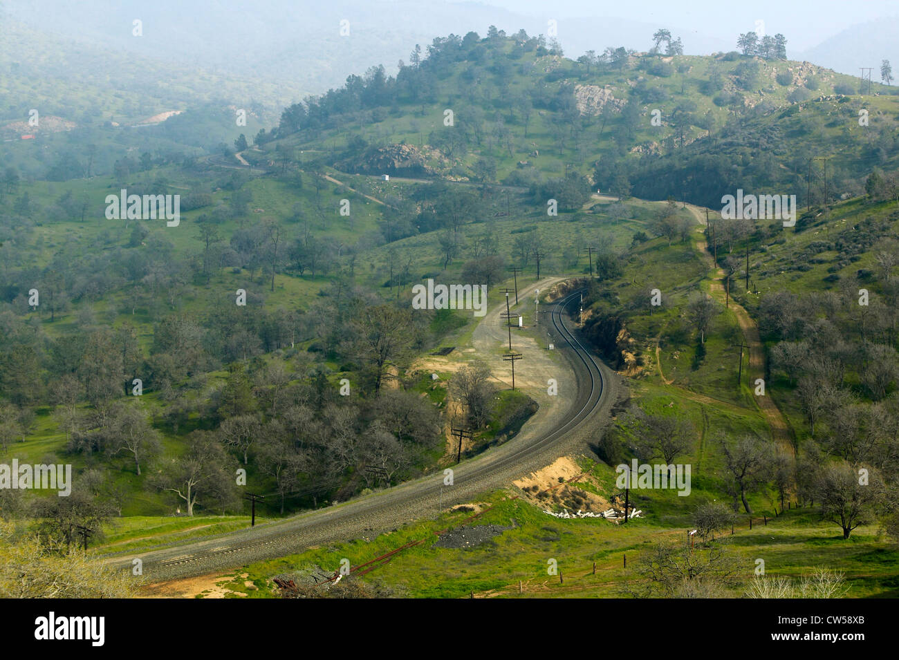 The Tehachapi Train Loop near Tehachapi California historic location ...