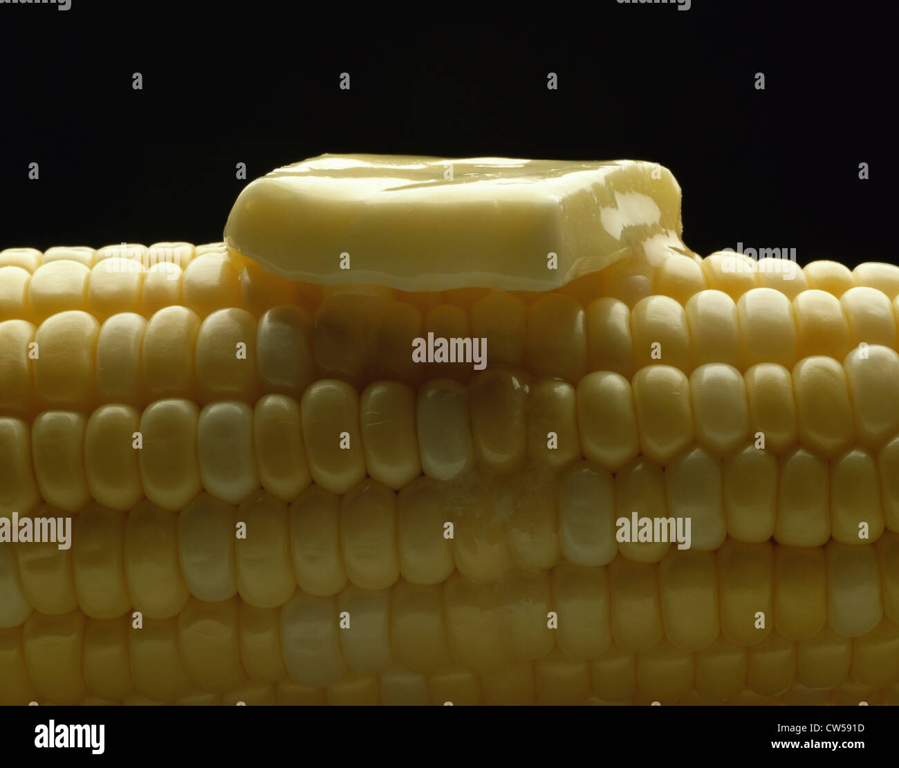 Close-up of butter melting over corn on the cob Stock Photo - Alamy