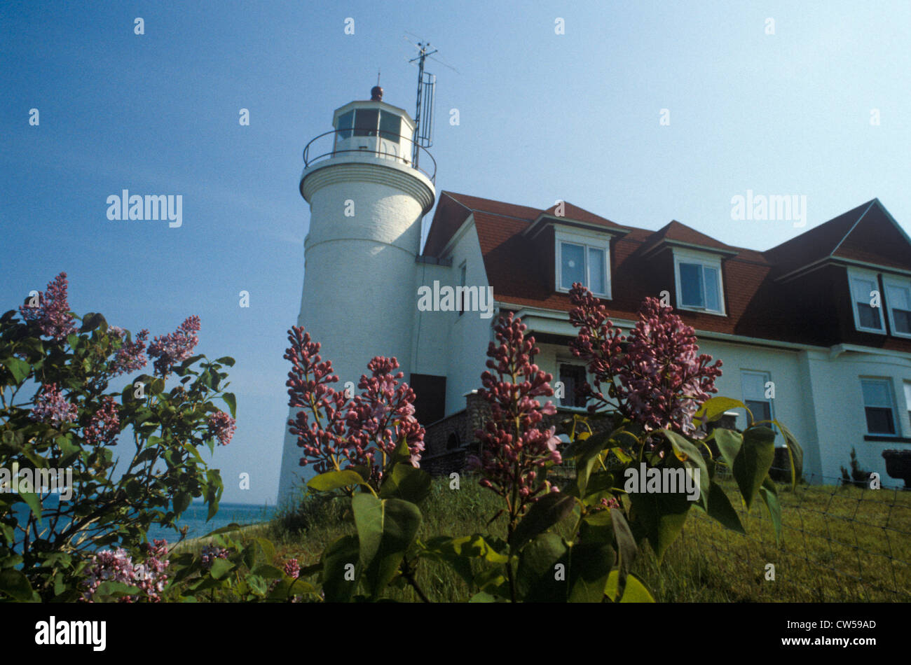 Grand Traverse Lighthouse inside the Leelanau State Park, Northport, MI ...