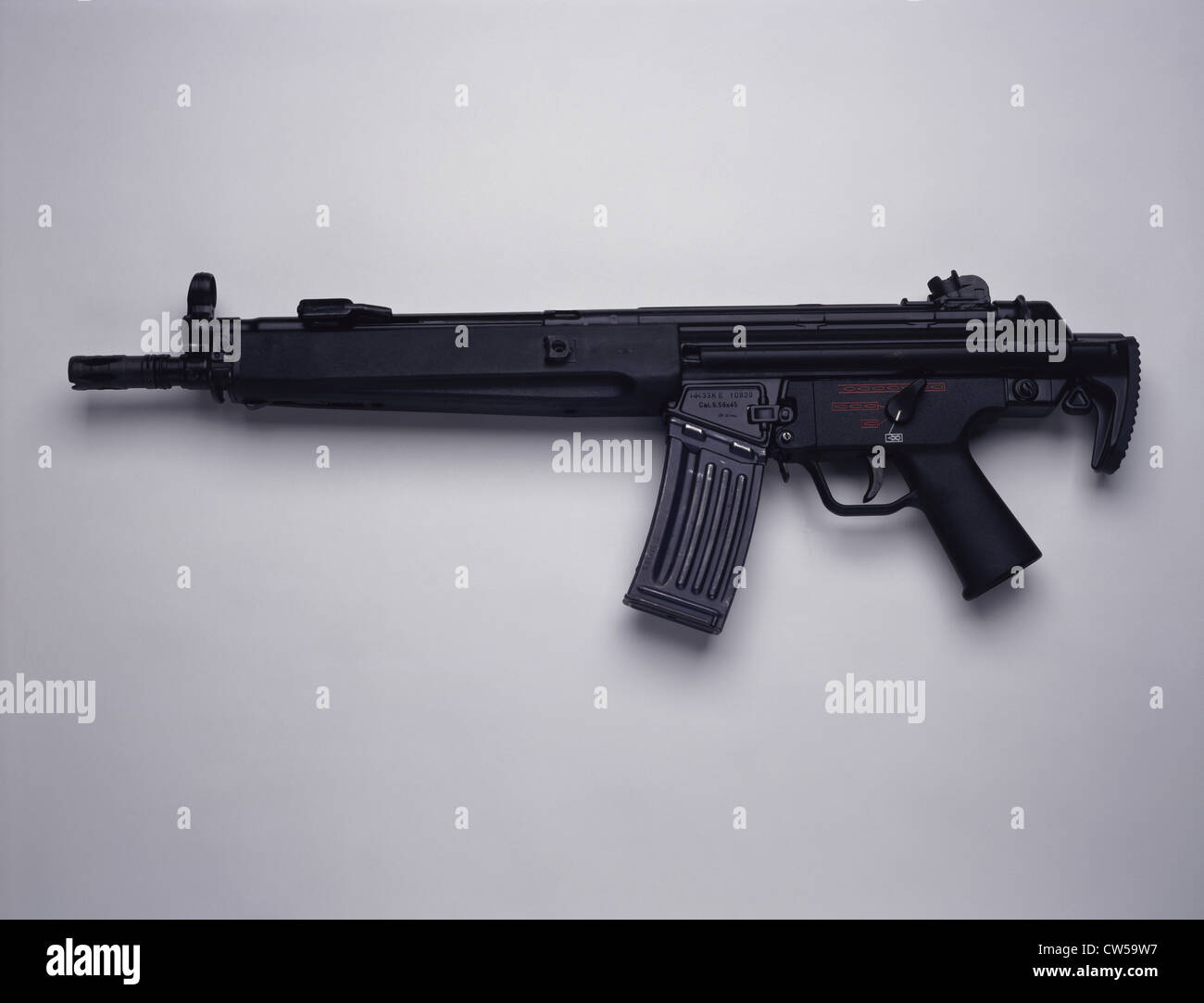 Close-up of an automatic machine gun Stock Photo - Alamy