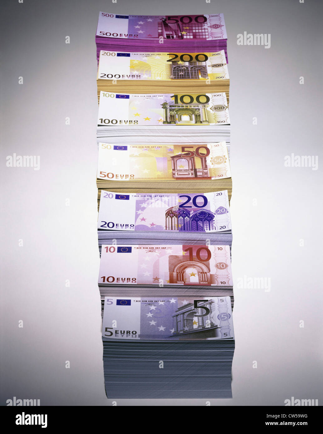 Stack of euro banknotes Stock Photo - Alamy