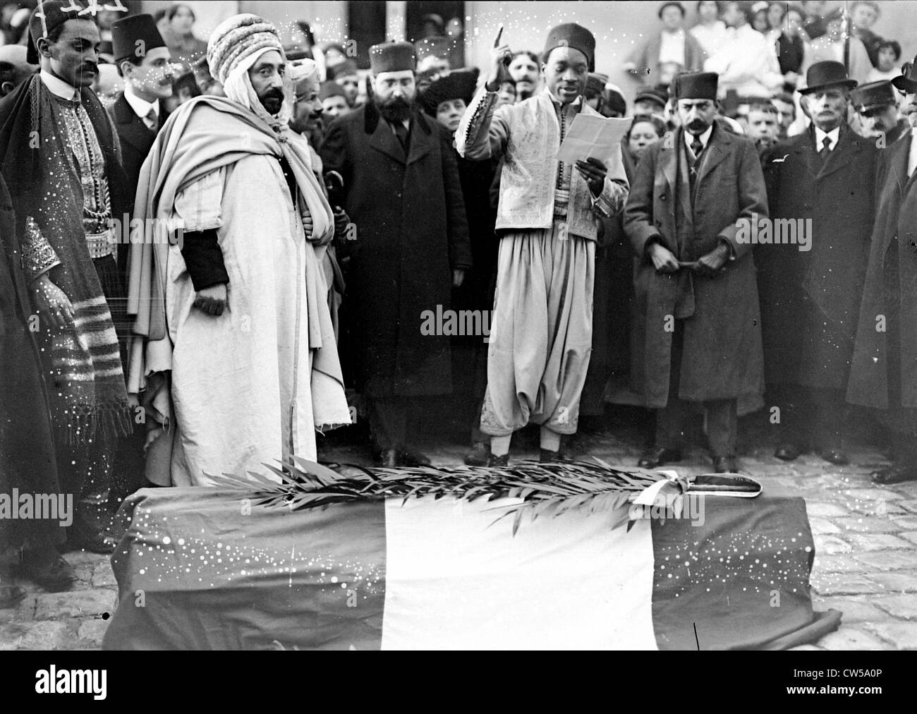 Funeral of Si Mohamed ben Allal, Algerian infantryman in the French ...
