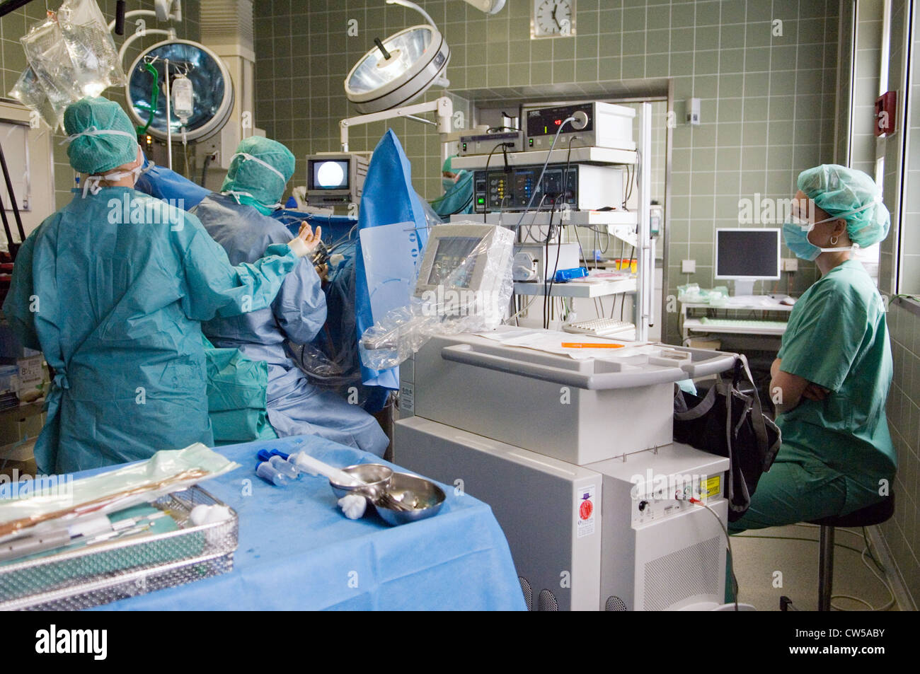 Laser surgery on the prostate, Berlin Stock Photo - Alamy