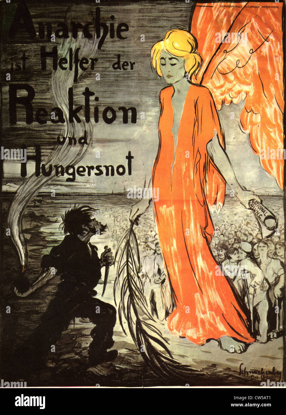 Governmental propaganda poster : "Anarchy helps reaction and famine ...