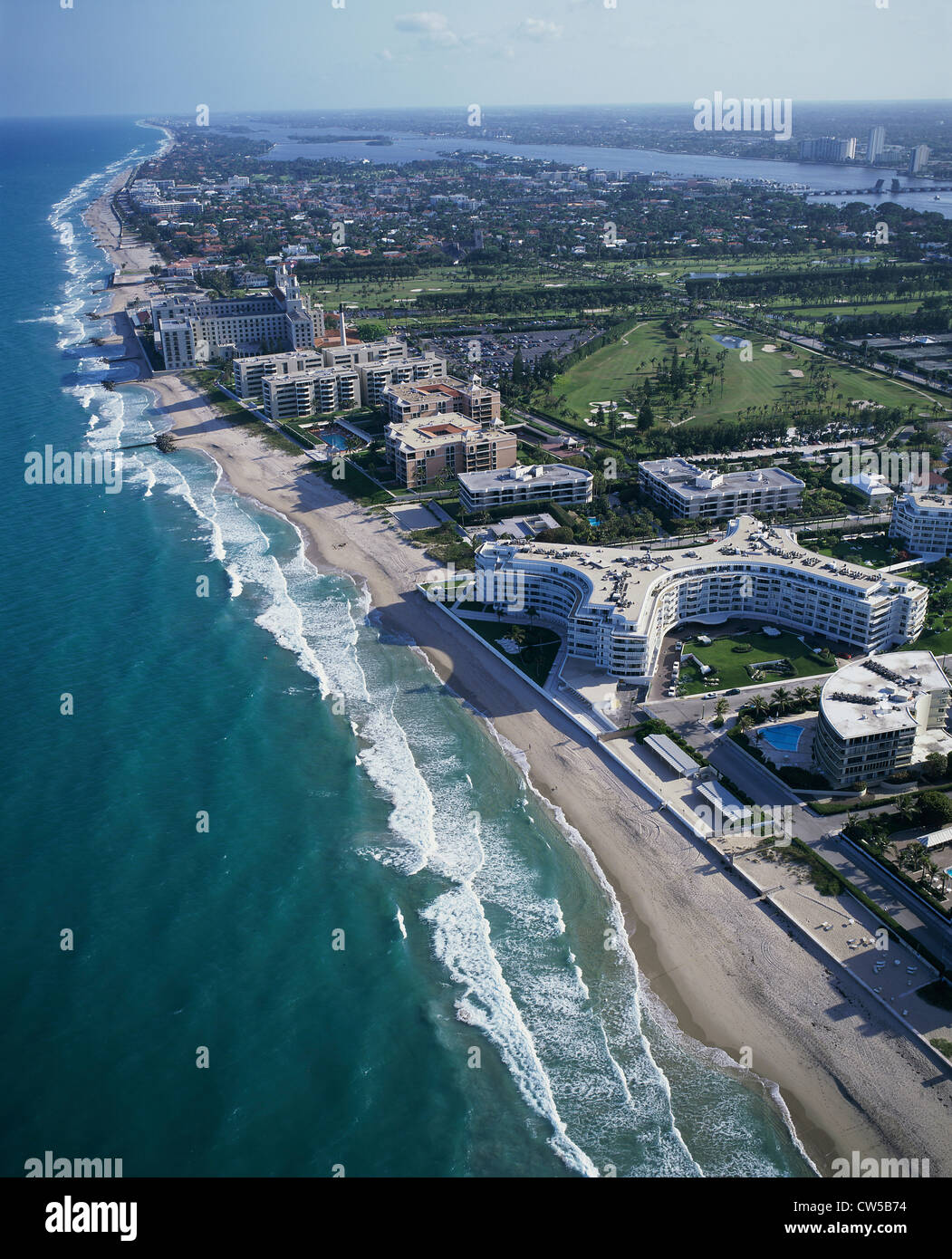 Aerial view of Palm Beach, Florida, USA Stock Photo - Alamy