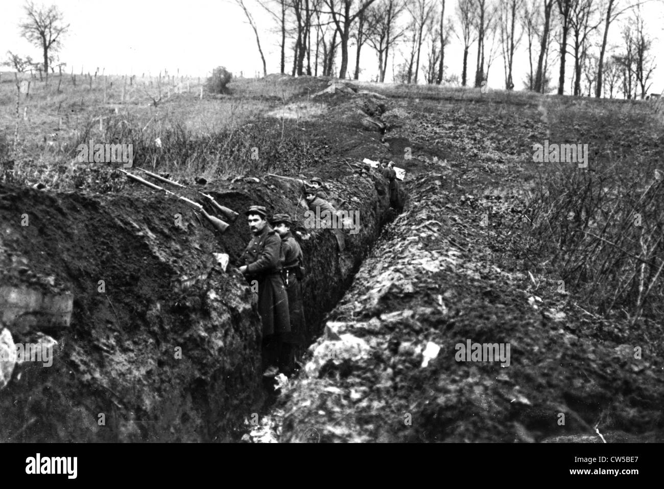 1st world war trenches hi-res stock photography and images - Alamy