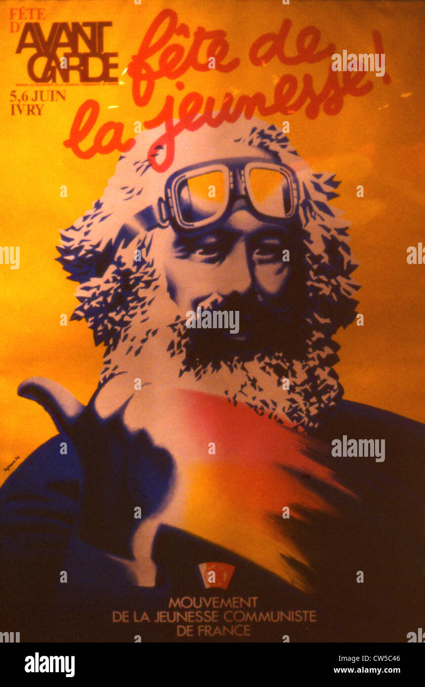 Grapus Advertising poster celebration "L'Avant-Garde" (newspaper ...