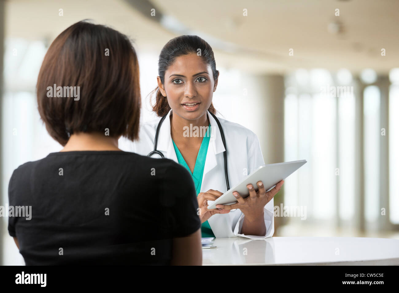Doctor consulting medical patient