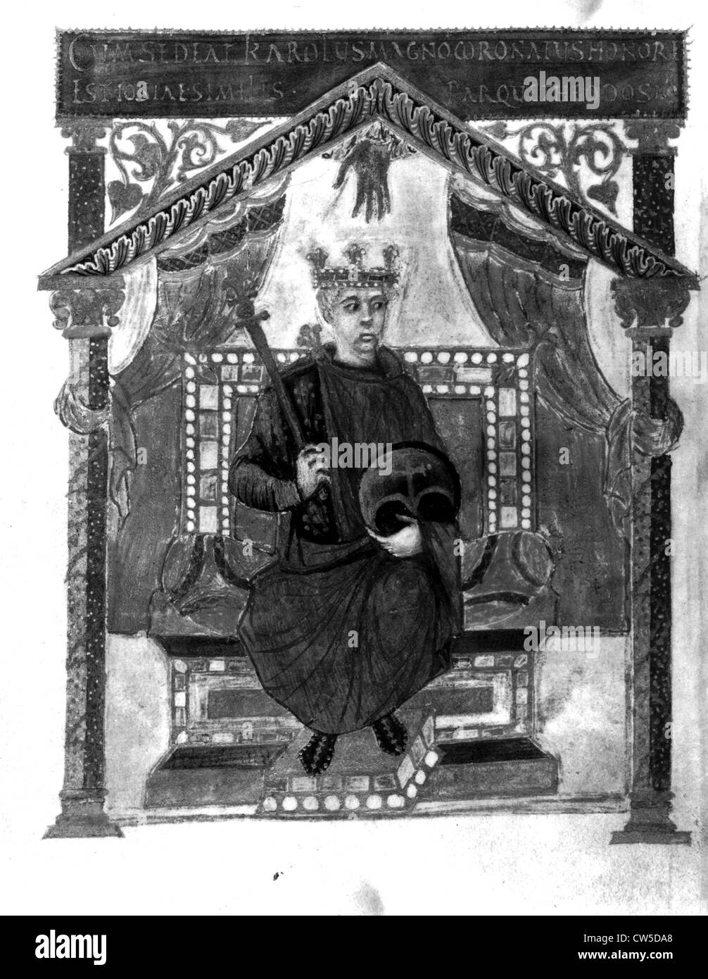 Psalter of Charles the Bald: Charles II the Bald Stock Photo - Alamy