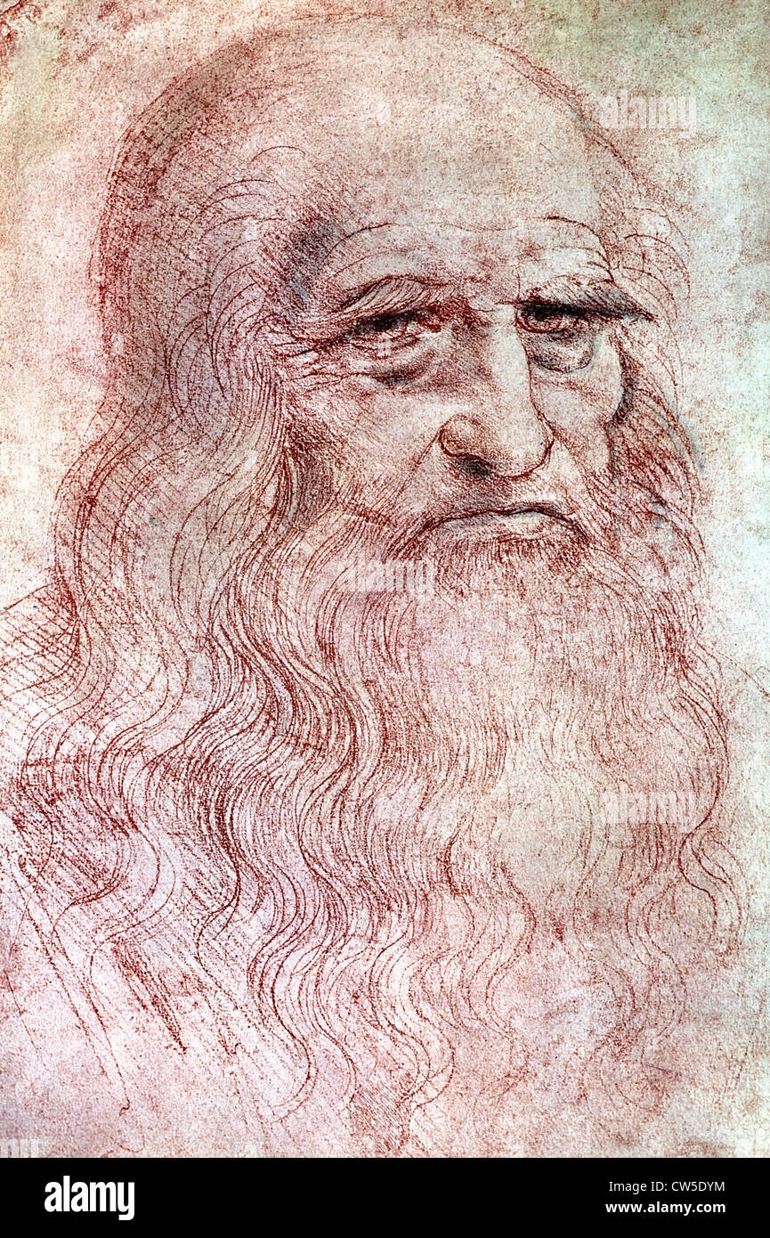 Da Vinci, Self-portrait Stock Photo - Alamy