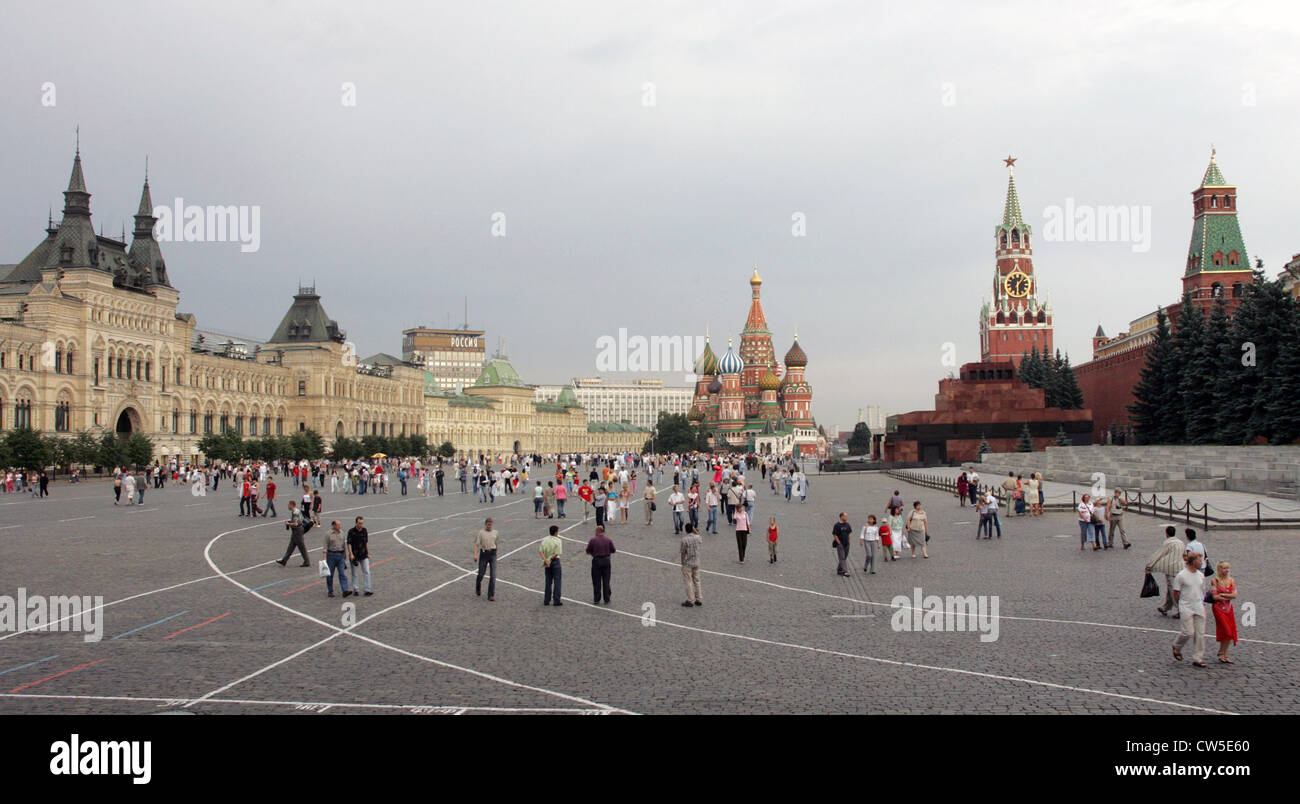 Moscow - View of Red Square Stock Photo - Alamy