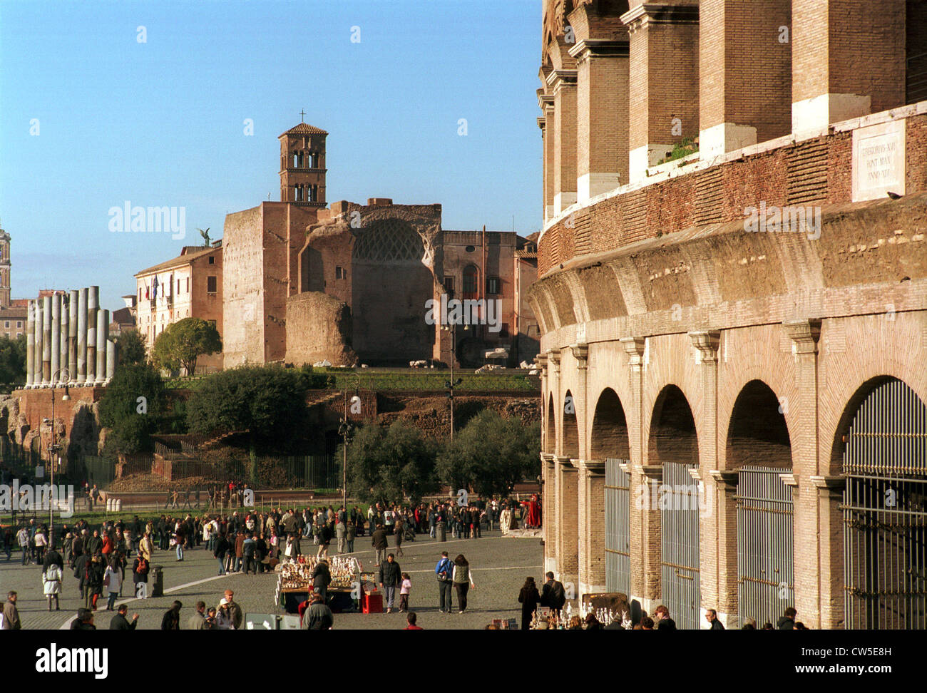 Rome, Colosseum and Roman Forum Stock Photo - Alamy