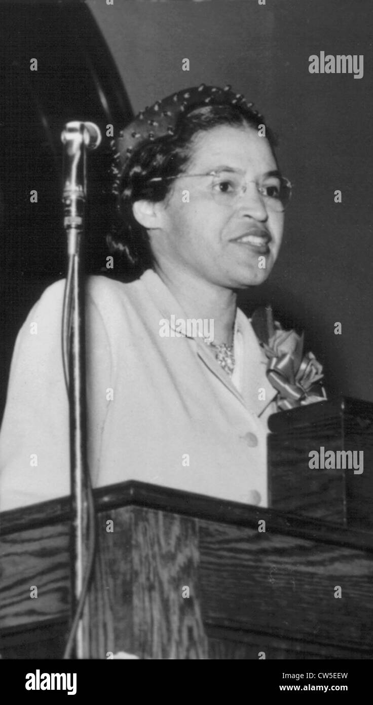 Rosa Park (she organized the boycott of buses in Montgomery, Alabama ...
