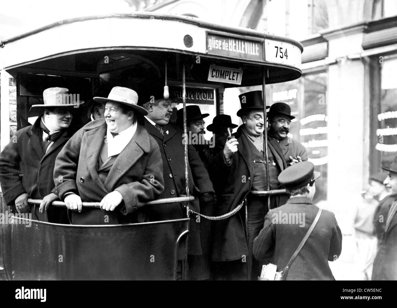 Paris, stroll of the '200 pounds' on a bus, 1924 Stock Photo - Alamy