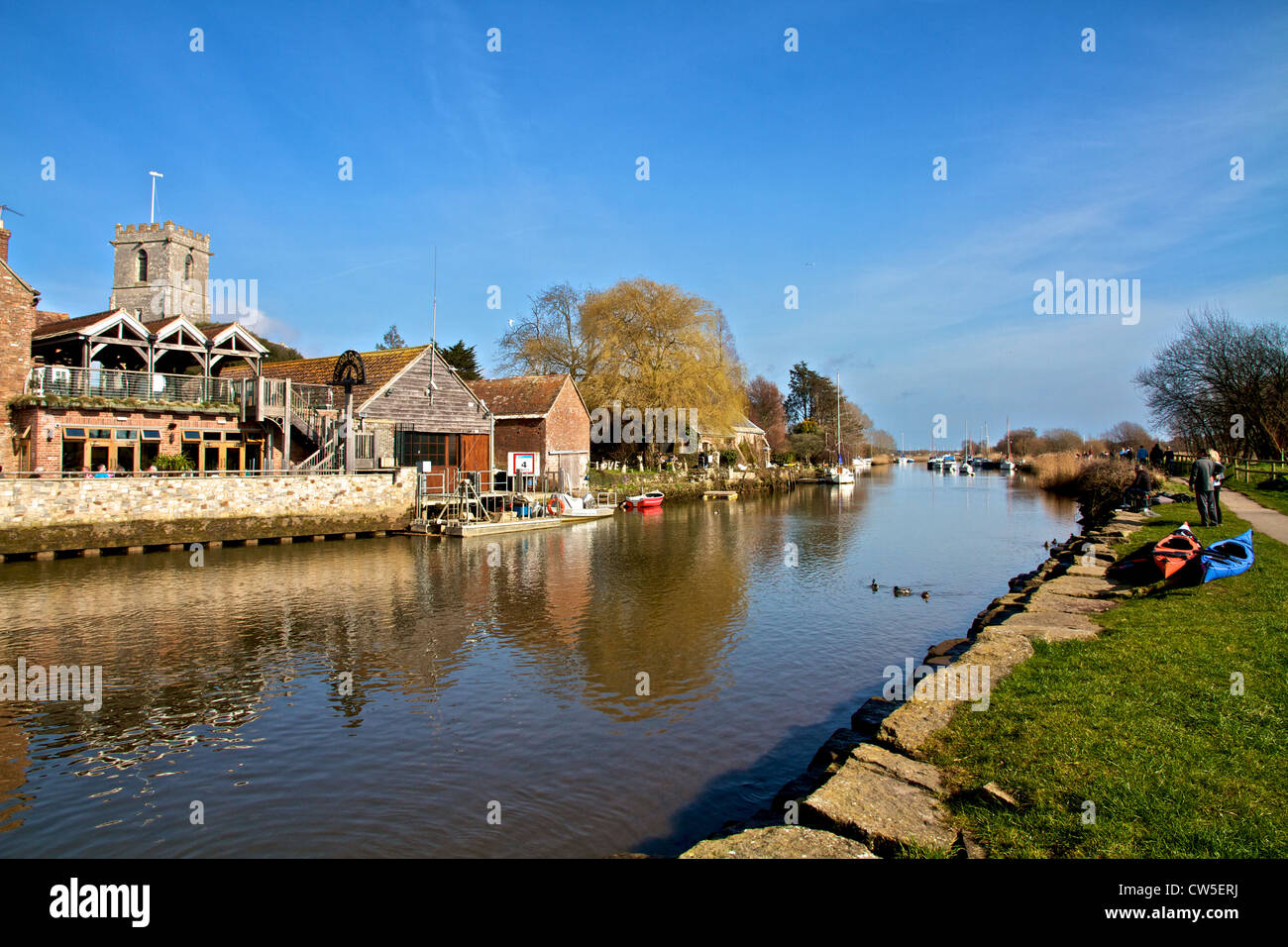 The River Frome in Wareham Dorset Stock Photo - Alamy