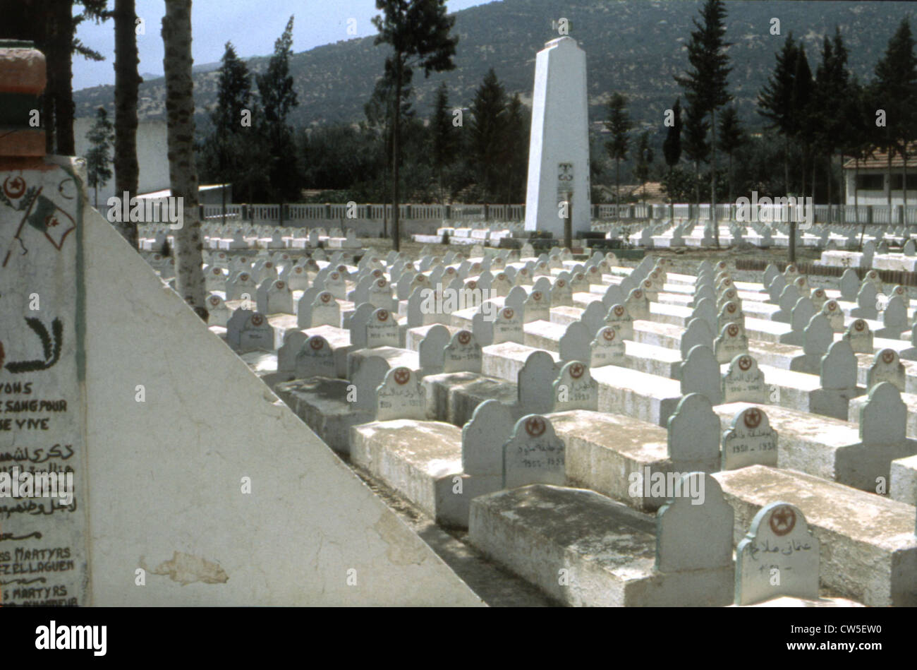 Algeria, Soummam Valley, Ouzellagen cemetery Stock Photo - Alamy