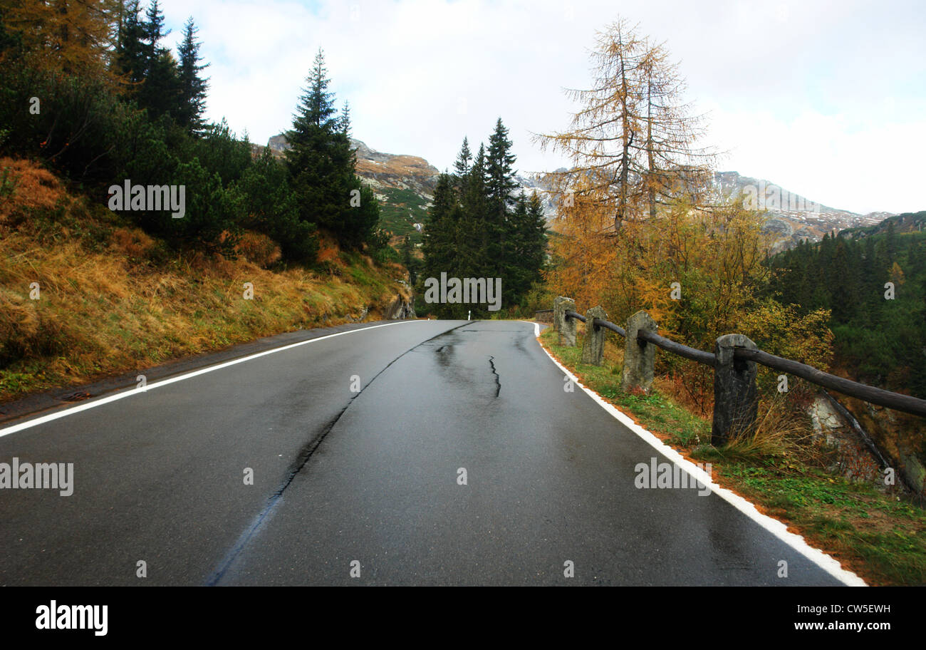 Alpine pass in Switzerland Stock Photo - Alamy