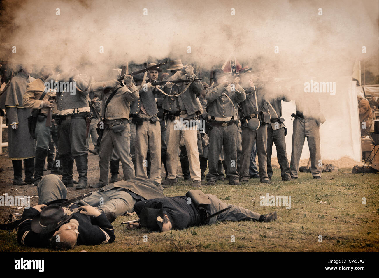 American Civil War Reenactment Stock Photo - Alamy
