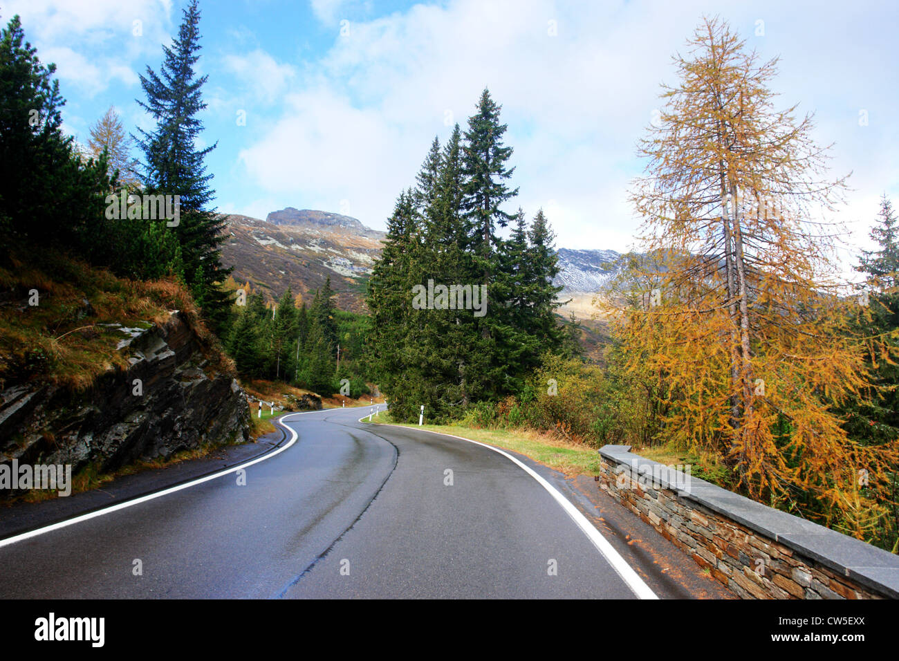 Alpine pass in Switzerland Stock Photo - Alamy