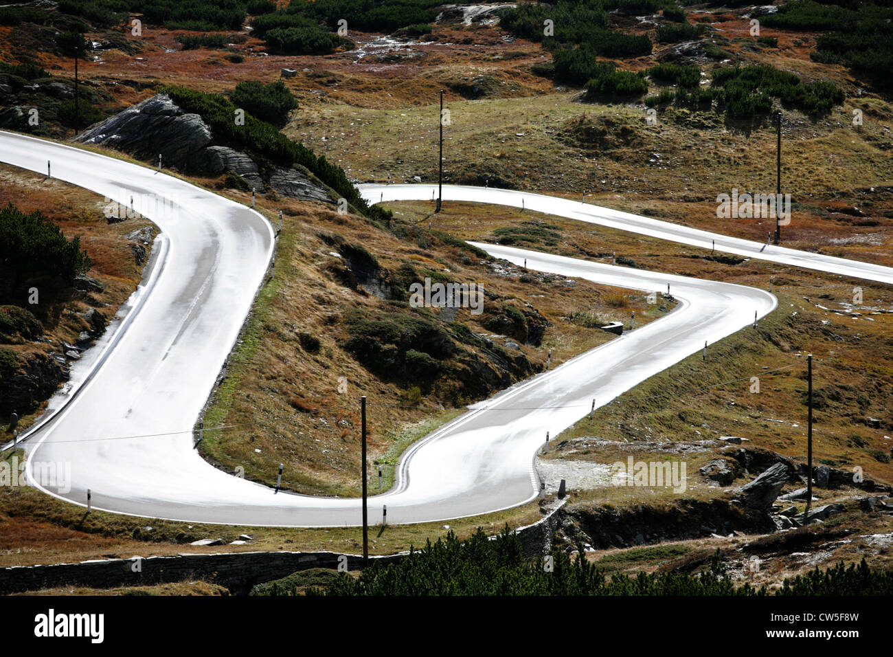 Alpine pass in Switzerland Stock Photo - Alamy