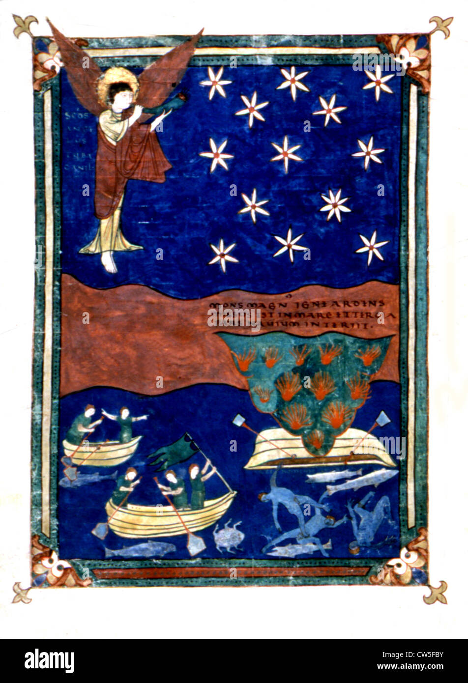 Beatus de Liebana, Commentary on the Apocalypse of St. Sever Stock ...