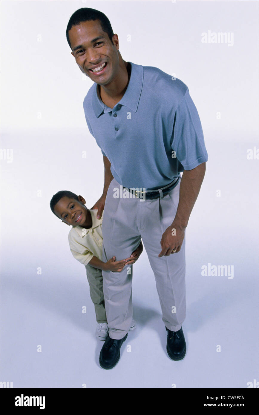 Portrait of a father with his son Stock Photo - Alamy