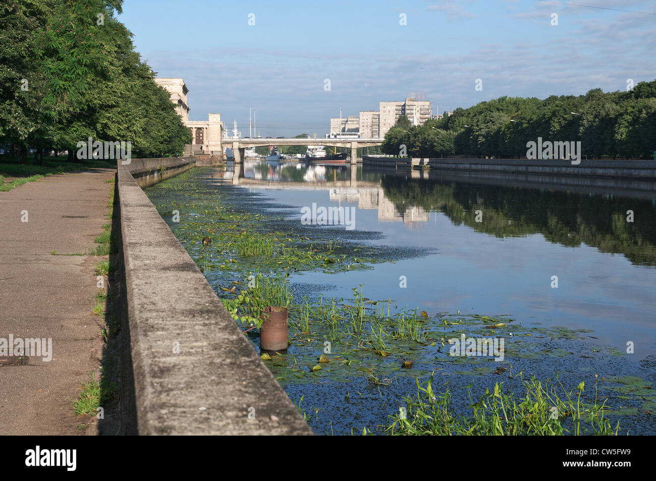 River Pregel in Kaliningrad Stock Photo - Alamy